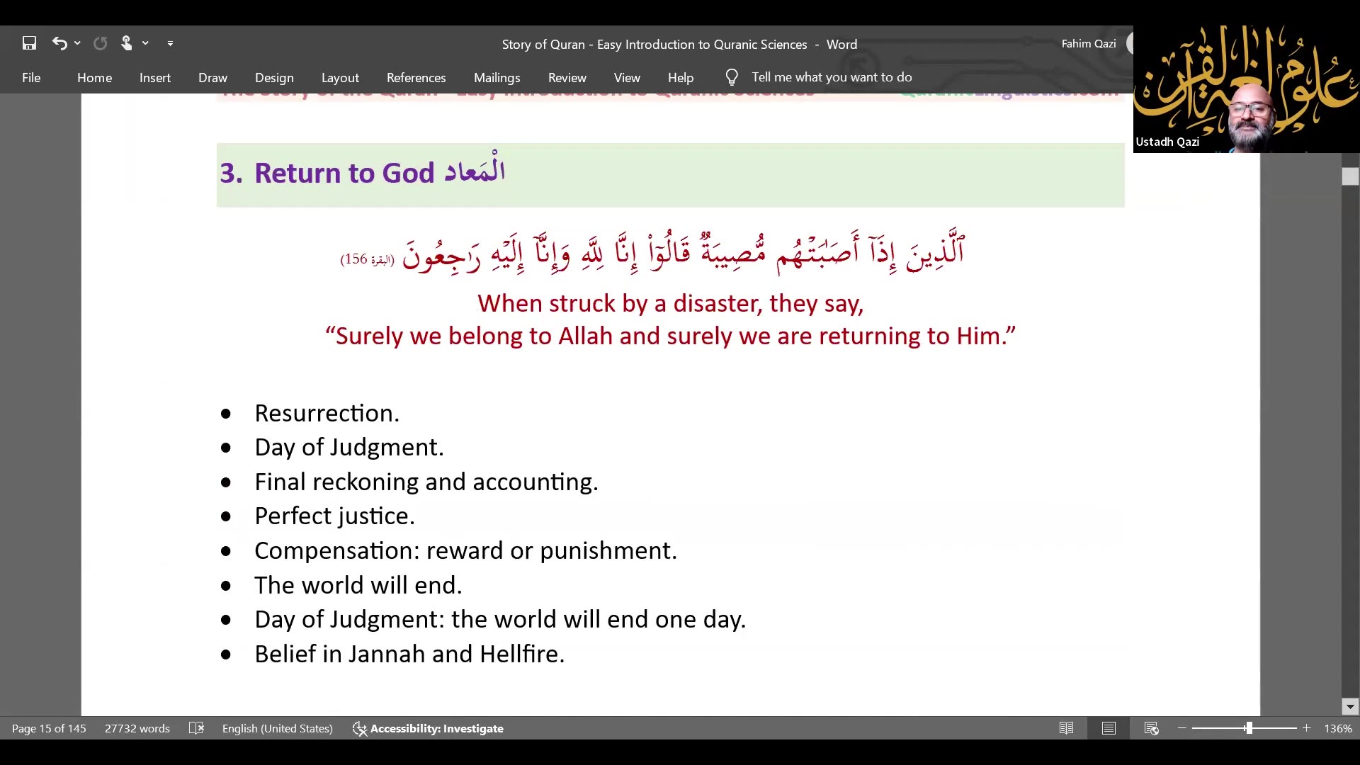 The 7 Core Themes of Quran (Part 4) - The Story of the Quran | Easy ...