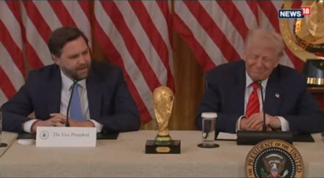 JD Vance Jokes About Breaking NCAA Football Championship Trophy