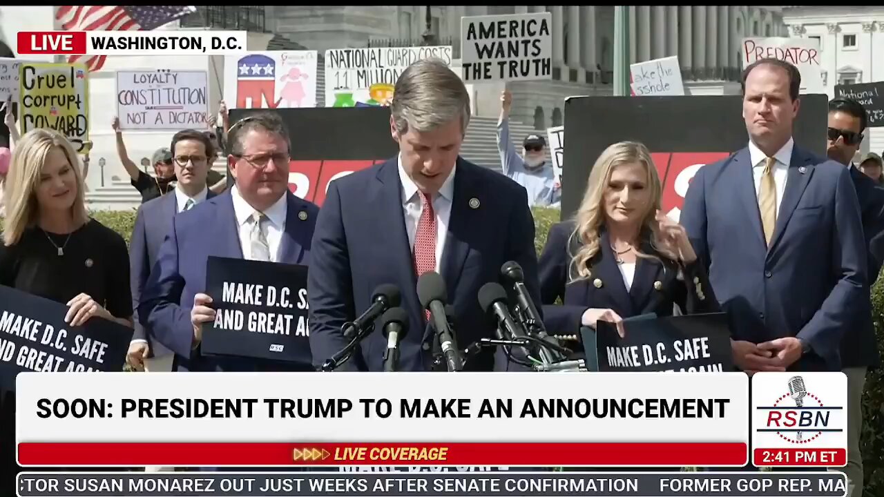 Liberal woman goes BERZERK as Republican House members give a press ...