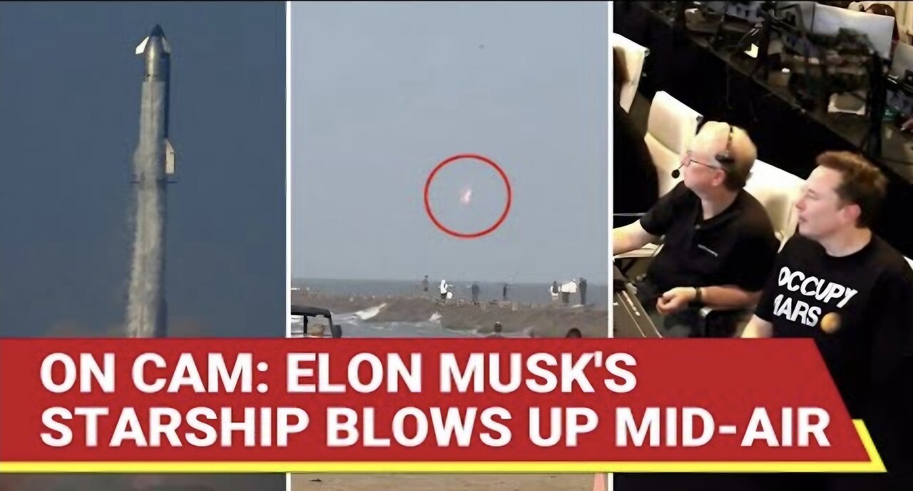 Elon's SpaceX Loses Control Of Starship; Mega Rocket Spirals ...