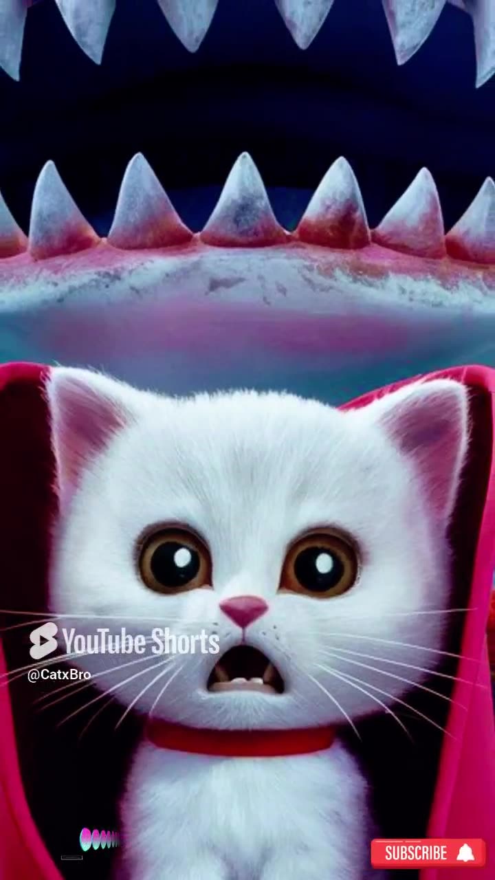 Daddy Cat's Ocean Rescue! #viral#shortsyoutube #cat
