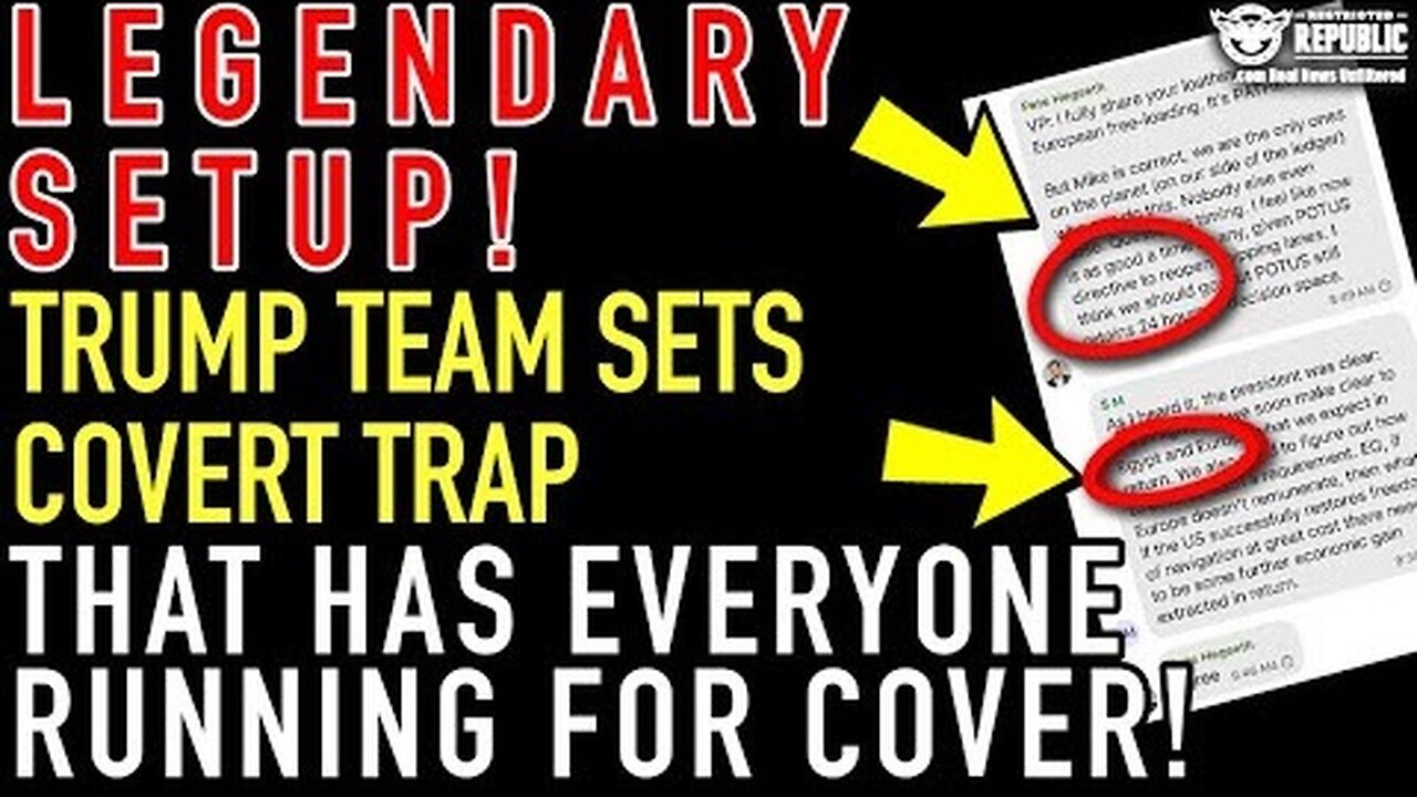 LEGENDARY SET UP! Trump Team Sets Covert Trap That Has Everyone Running ...