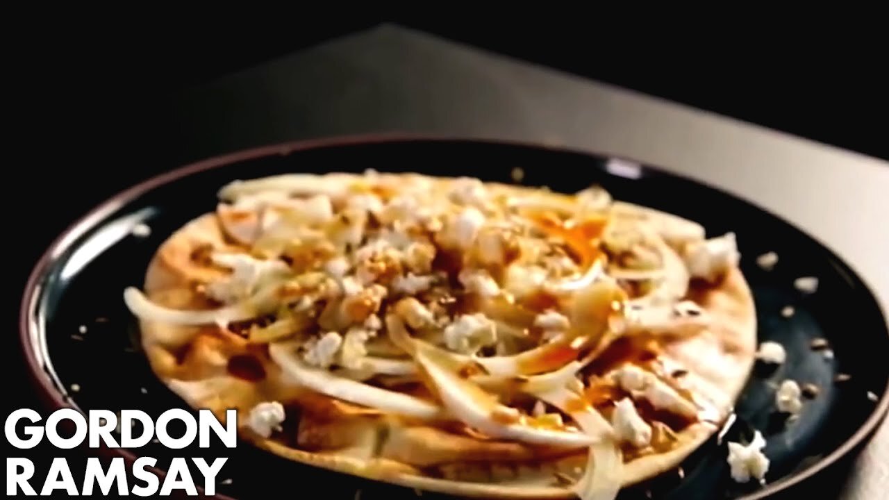 Recipe - Flatbreads with Fennel & Feta | Gordon Ramsay