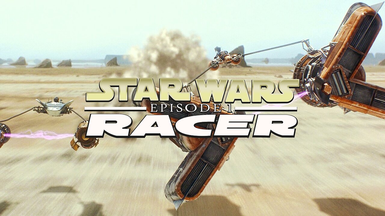 Star Wars Episode One Racer Split-Screen Battle – Sabotage, Crashes ...