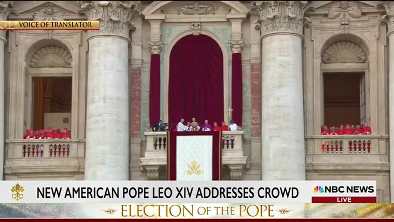 NEW POPE: Chicago-born Cardinal Robert Prevost speaks after being ...