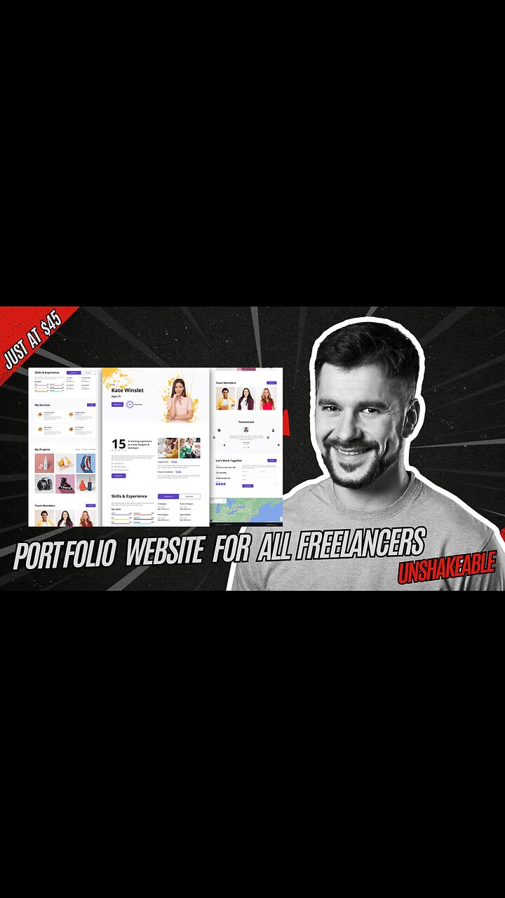 Build a Freelance Portfolio Website for $45 in 2025 (Step-by-Step Tutorial) 🚀 | Land Clients FAST!