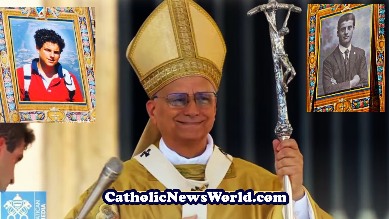 POPE LEO XIV Homily Canonization of New Saints Carlo Acutis and Pier ...