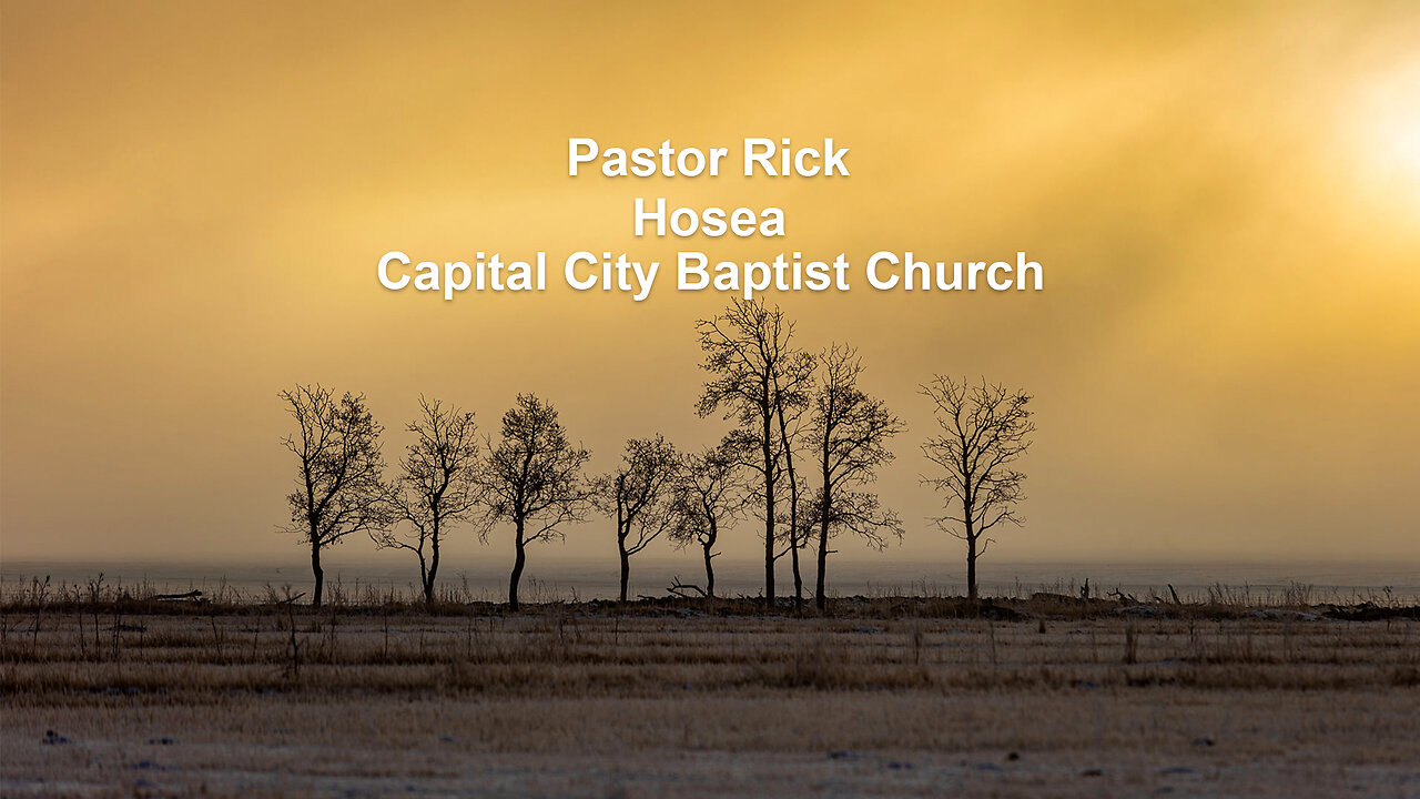 Pastor Rick teaching through the book of Hosea 5 1-5. 9-10-25
