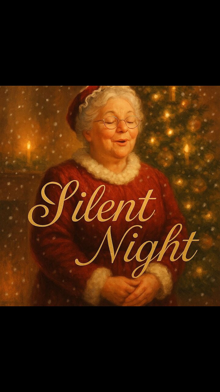 Portrait Format Silent Night Christmas Carol with Lyrics | Mrs. Claus ...