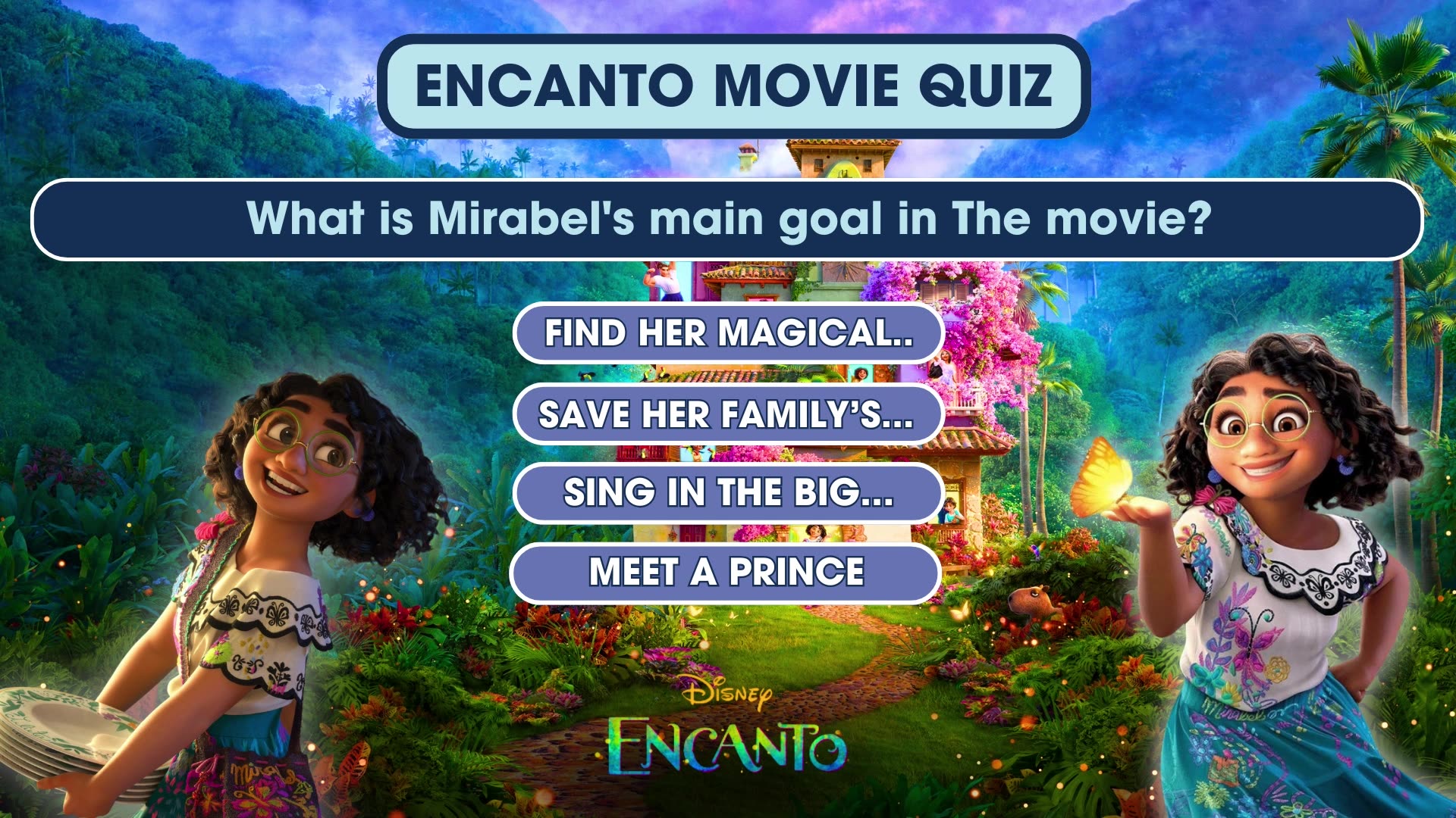 Encanto Movie Quiz 🏡 Encanto Trivia And Quiz Challenge | Easy Encanto Quiz