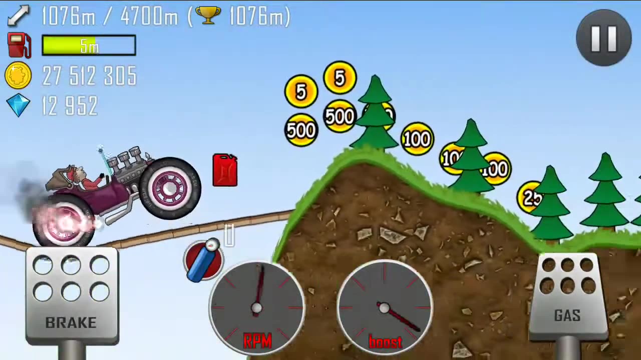 Hill Climb Racing Dune Buggy Junkyard 2492m