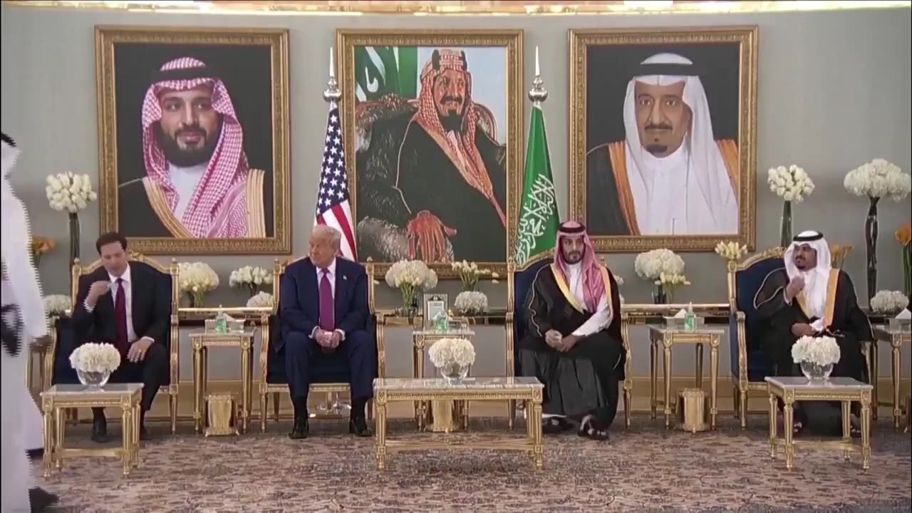 President Trump Welcomed With Old Saudi Tradition of Arabic Coffee