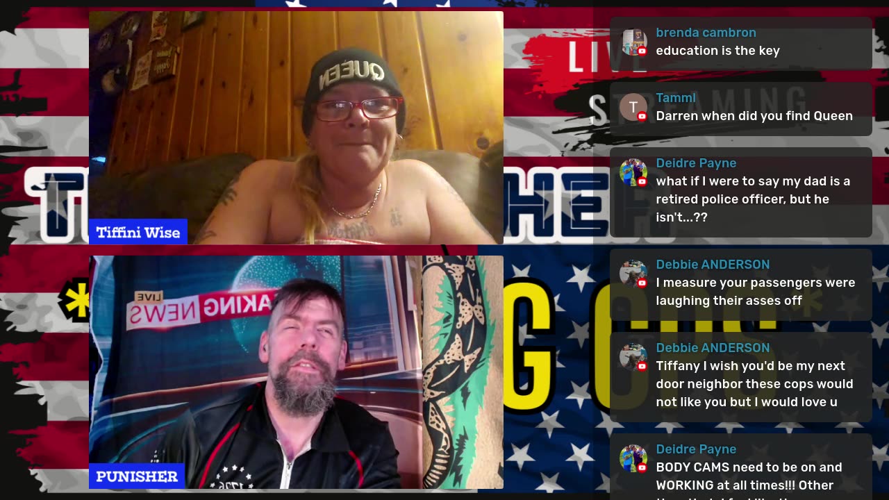 Tiff n the Punisher fighting cps one amendment at a time