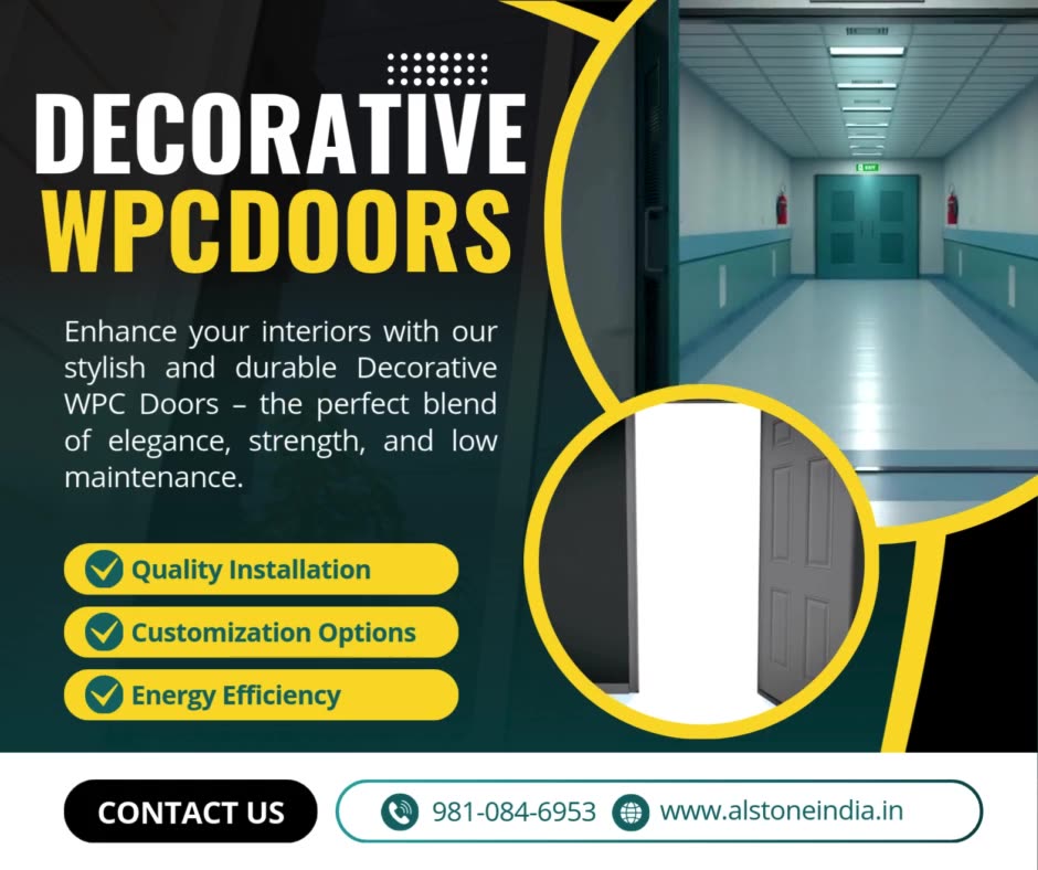 Elegant Decorative WPC Doors for Modern Interiors