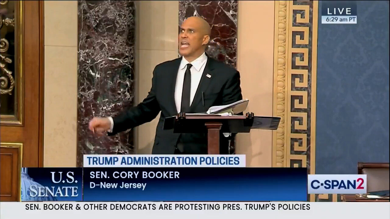 Cory Booker Starts To Crack On The Floor Of The Senate Yelling Like A ...