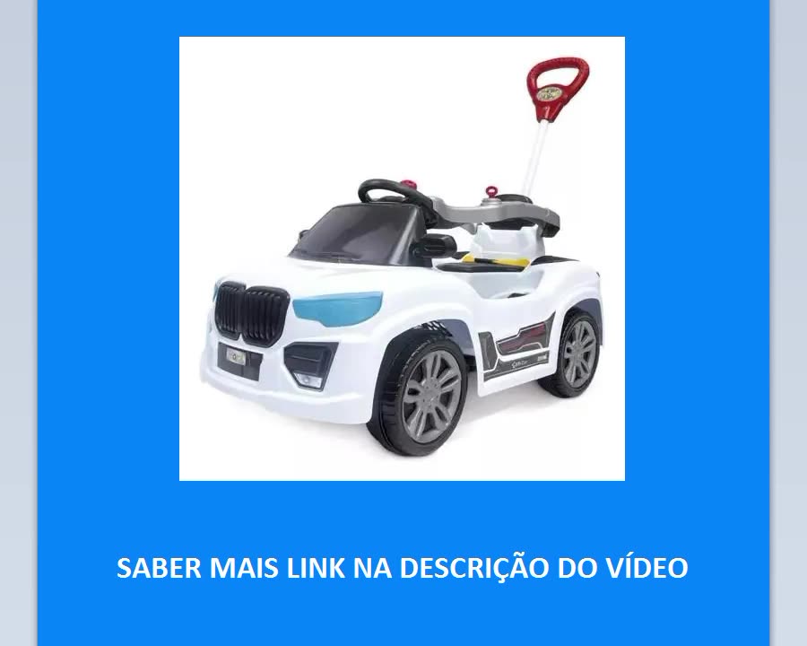 Carrinho Passeio e Pedal BM CAR - Branco - Maral