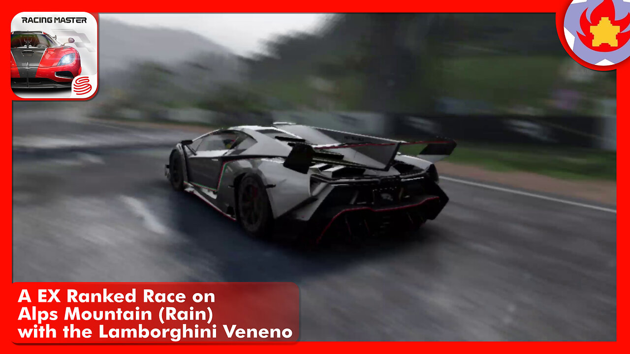 A EX Ranked Race on Alps Mountain (Rain) with the Lamborghini Veneno ...