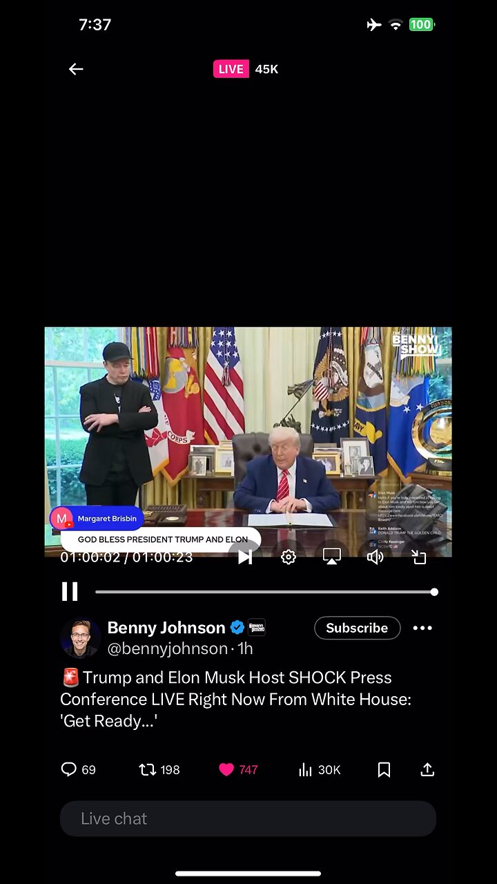 Benny Johnson : Elon Musk , President Trump 30/05/2025