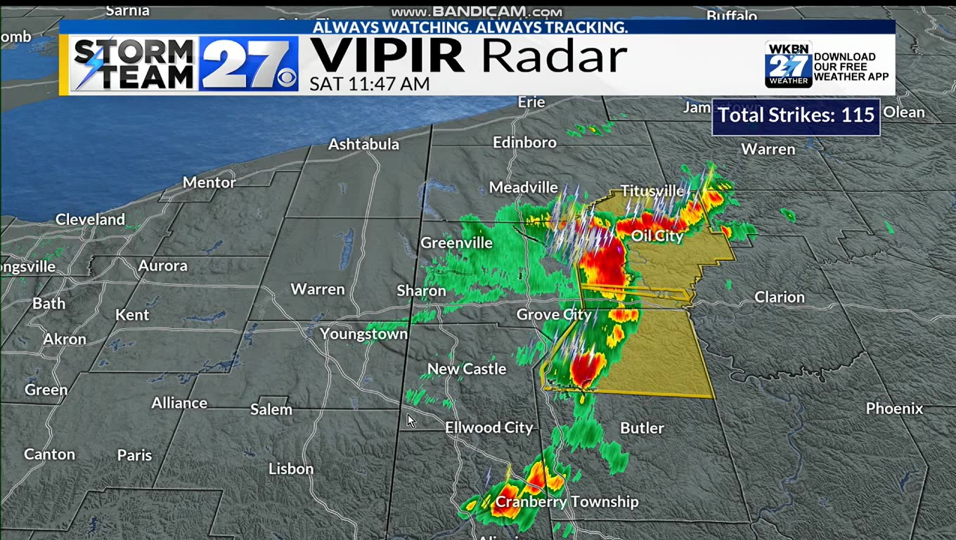 JUNE 28 2025 WKBN 27 FIRST NEWS TRACKING SEVERE WEATHER PART 4