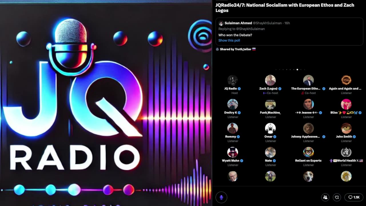 JQ Radio 24/7: Zach Logos and European Ethos Project- National Socialism