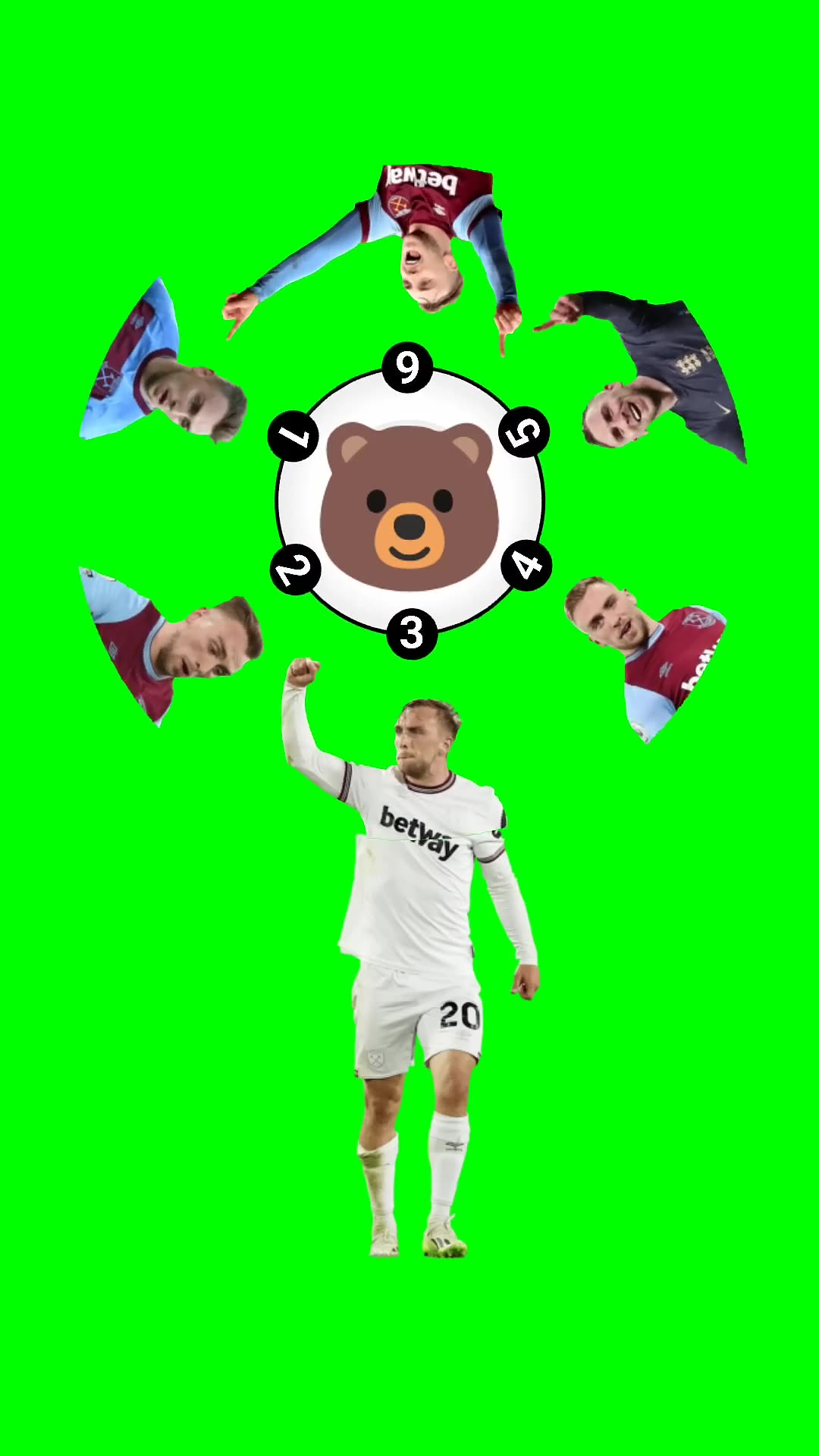 curcel challenge green screen