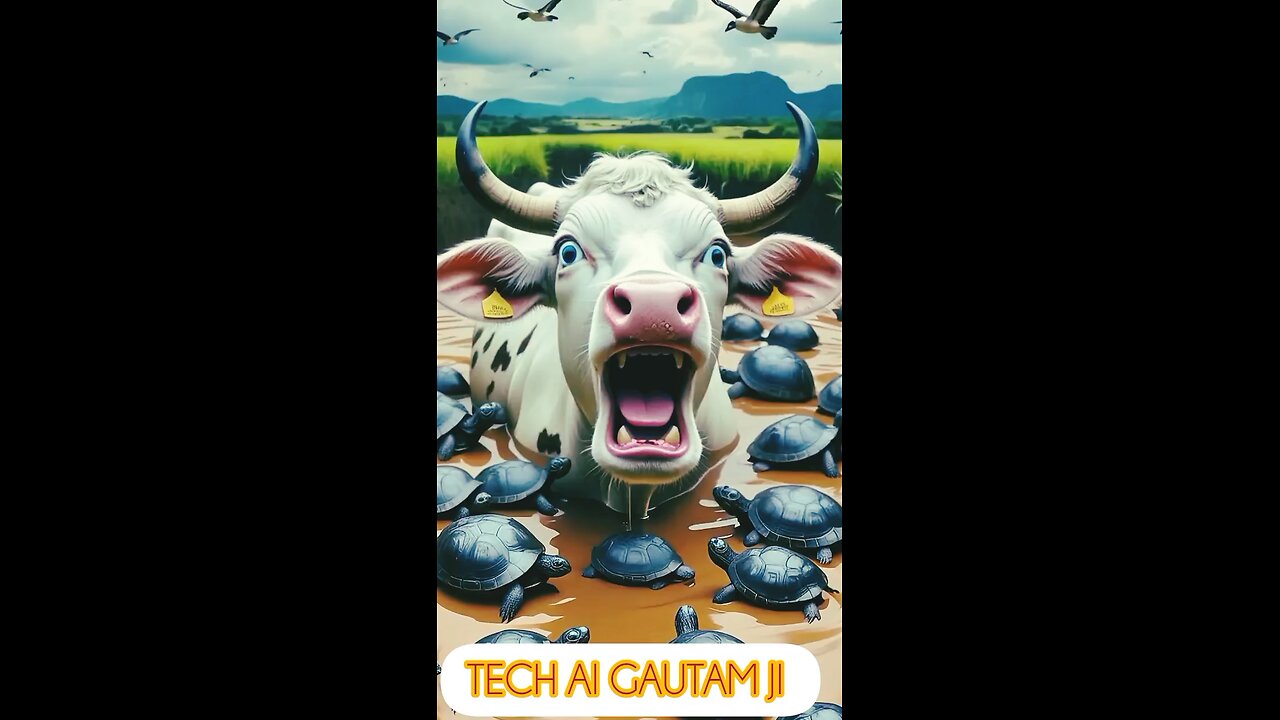 cow and dengerous turtle