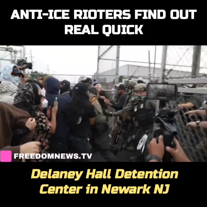 Anti-ICE Rioters find out real quick at Delaney Hall Detention Center ...