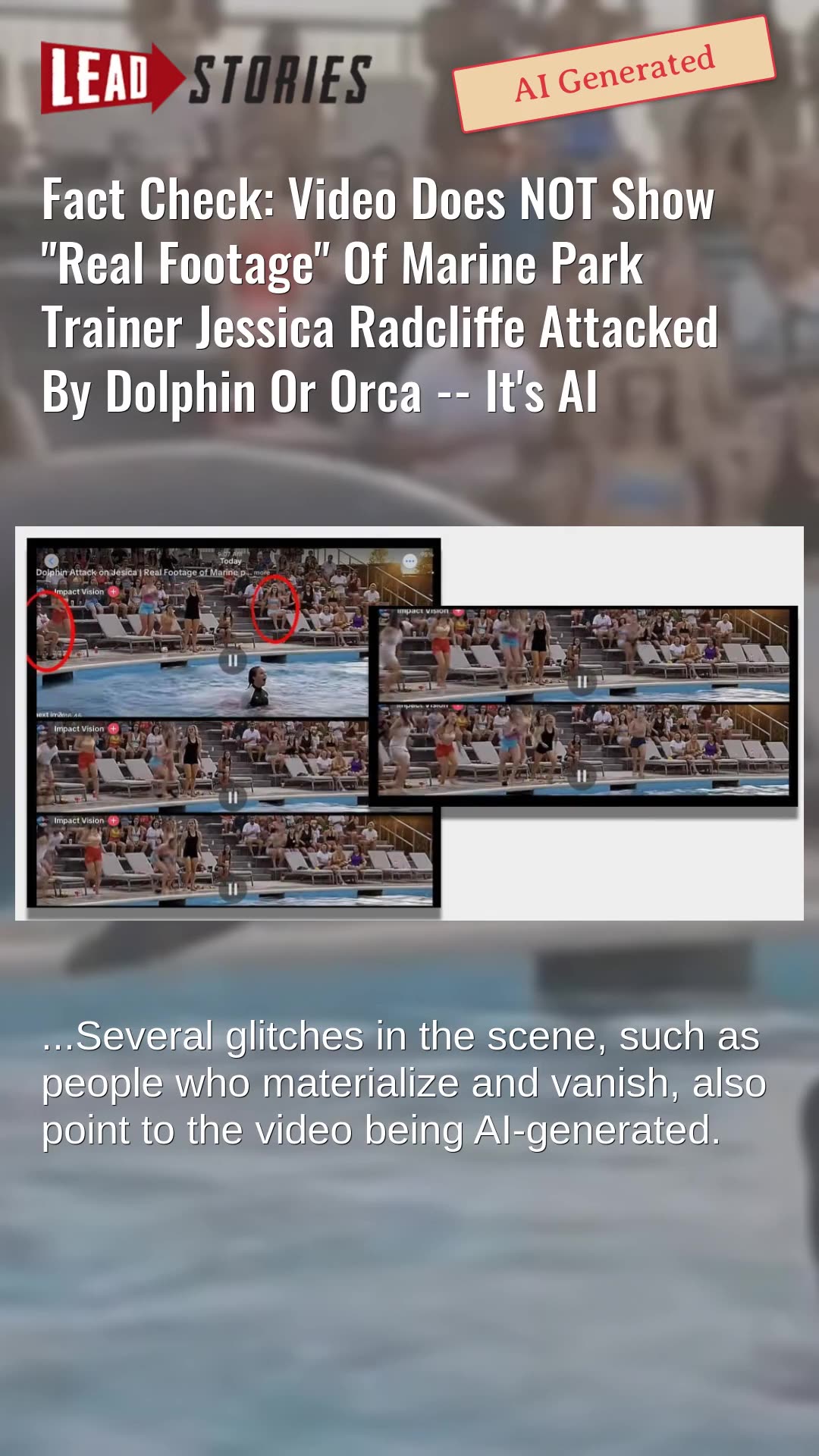 Fact Check: Video Does NOT Show "Real Footage" Of Marine Park Trainer ...