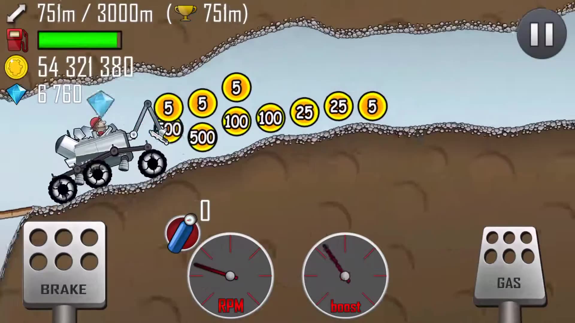 Hill Climb Racing, Firetruck, Haunted, 979m