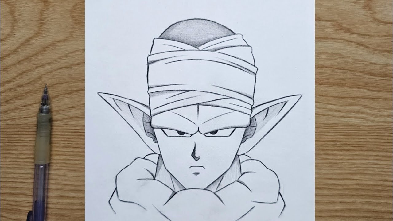 Dargon Ball characters drawing easy | How to draw Piccolo step by step ...