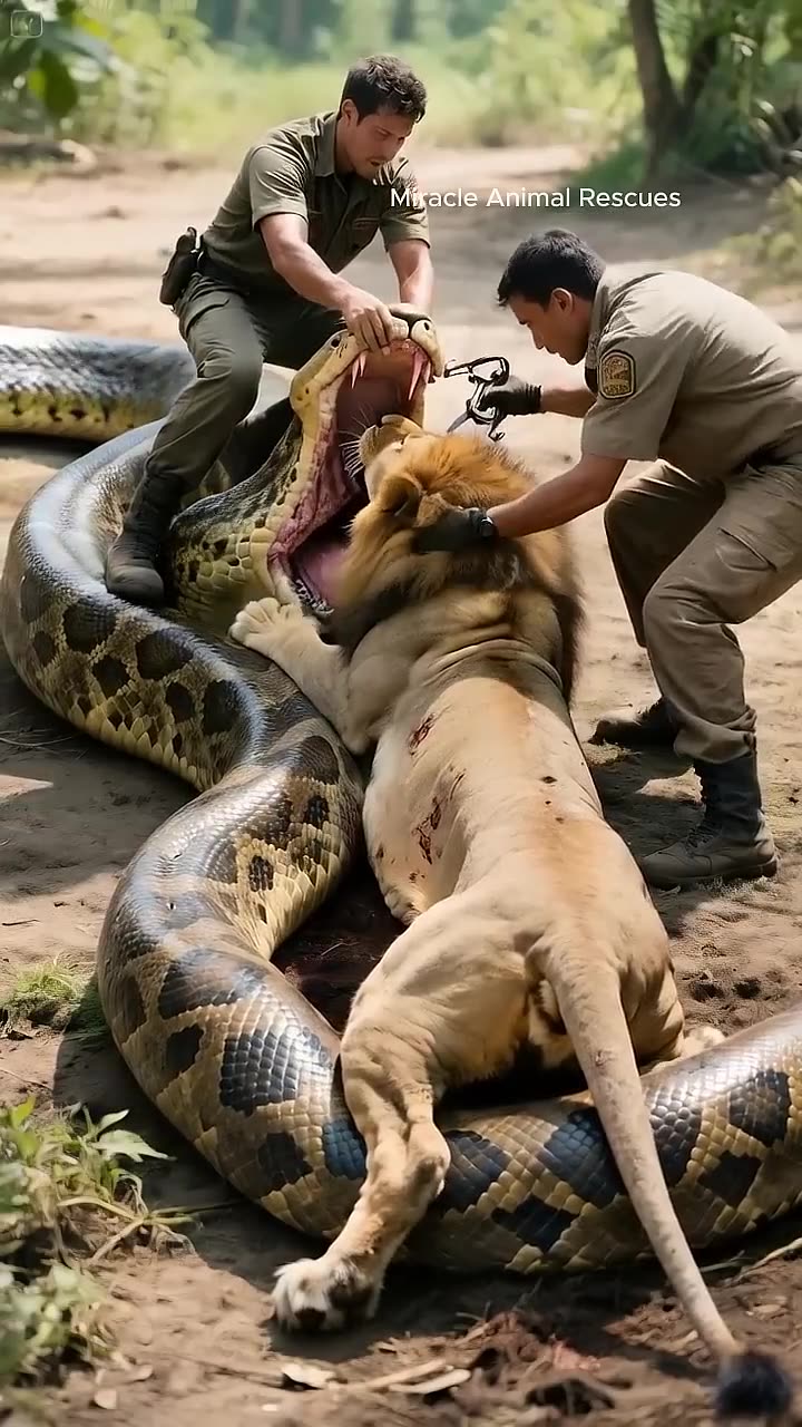 Can This Giant Snake Really Eat a Lion?