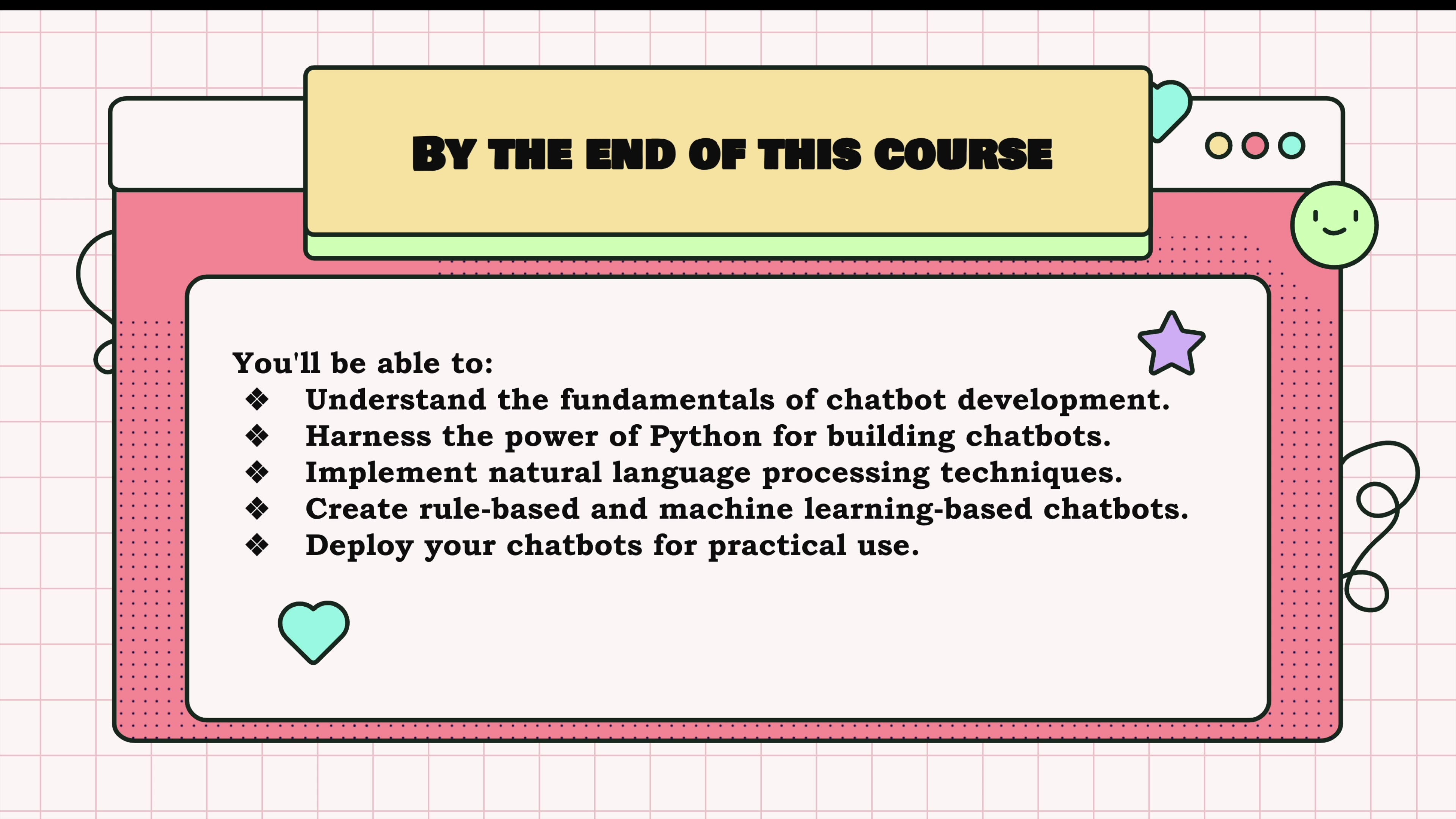 Course Introduction: Creating a Chatbot Using a Simple Neural Network