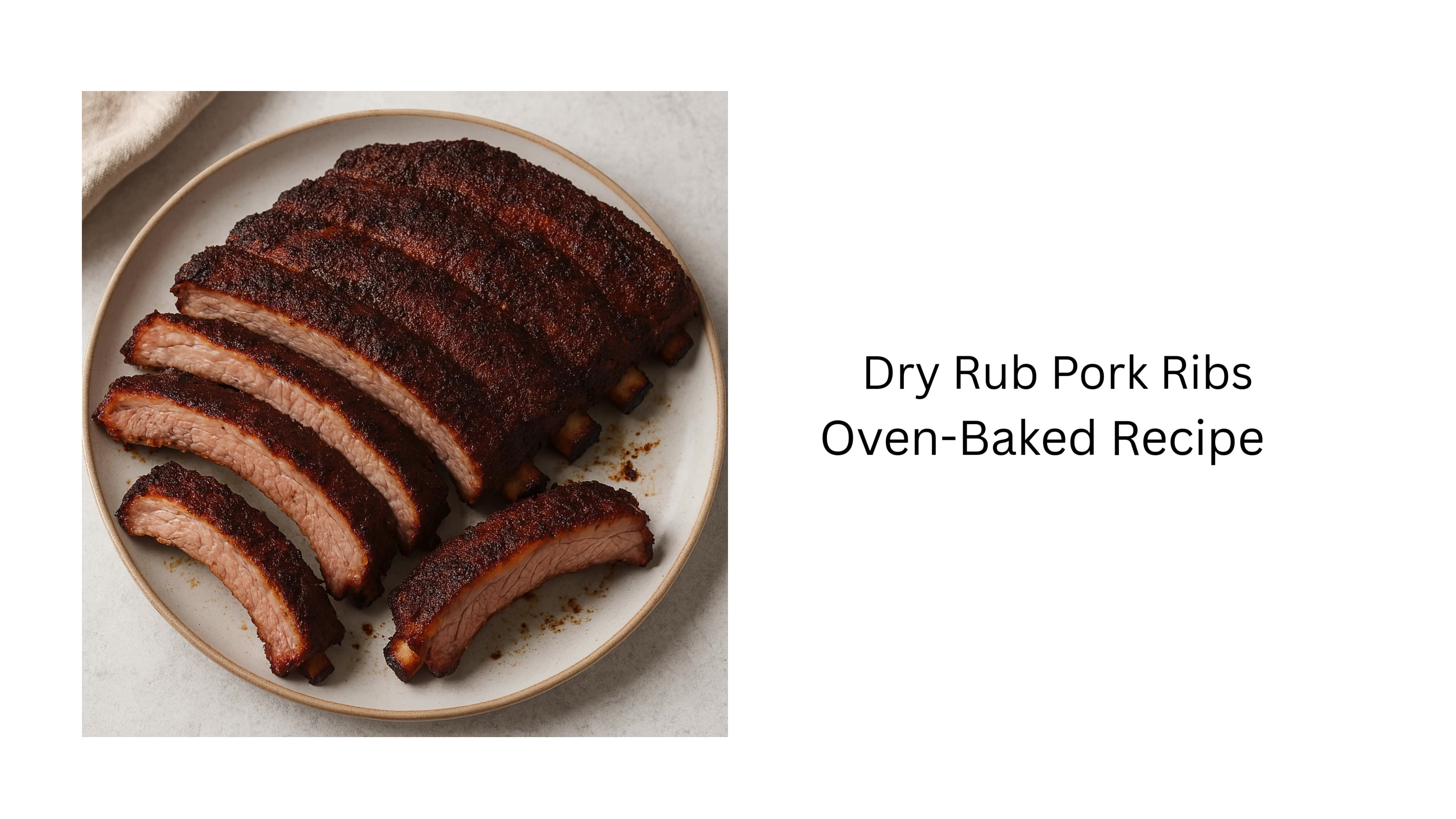 Dry Rub Pork Ribs Oven-Baked Recipe