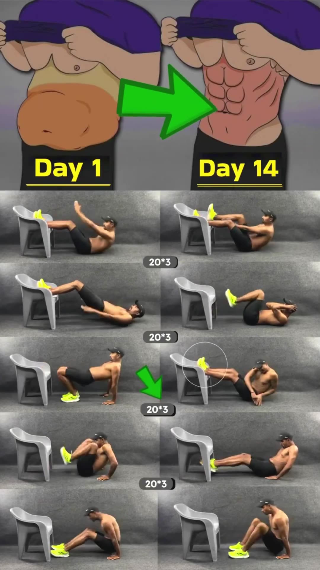 Best 6 ABS Exercises For SIX PACK - Gym Body Motivation