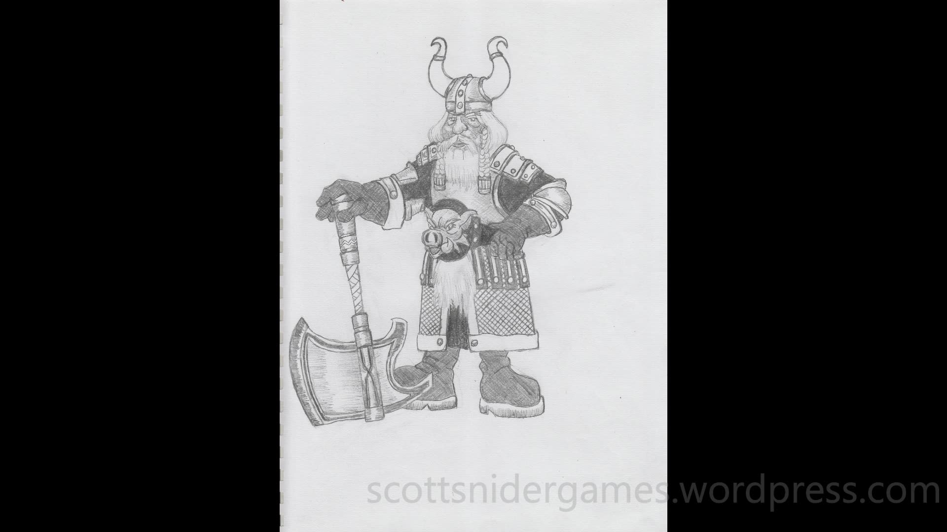 Dwarf Pencil Sketch Video #1 (04-13-2025)