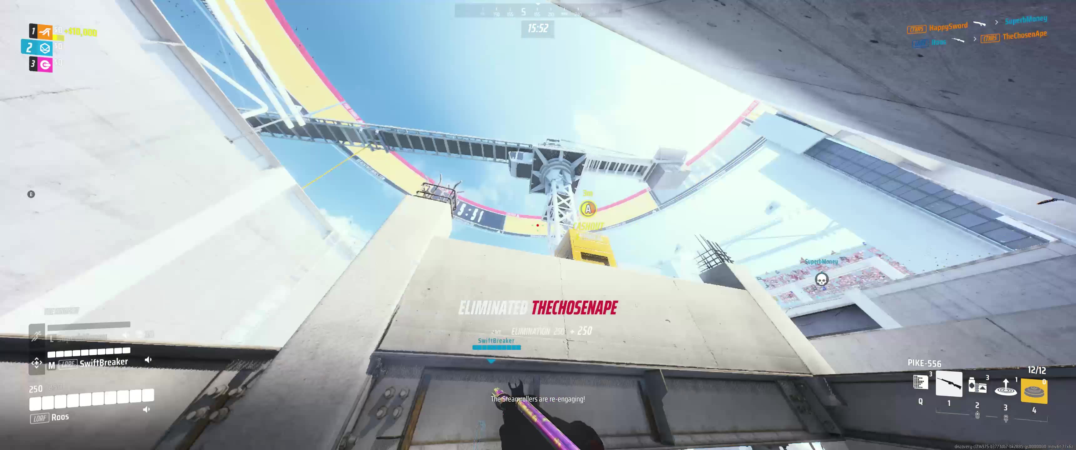 The finals Demat, and double pike kill.