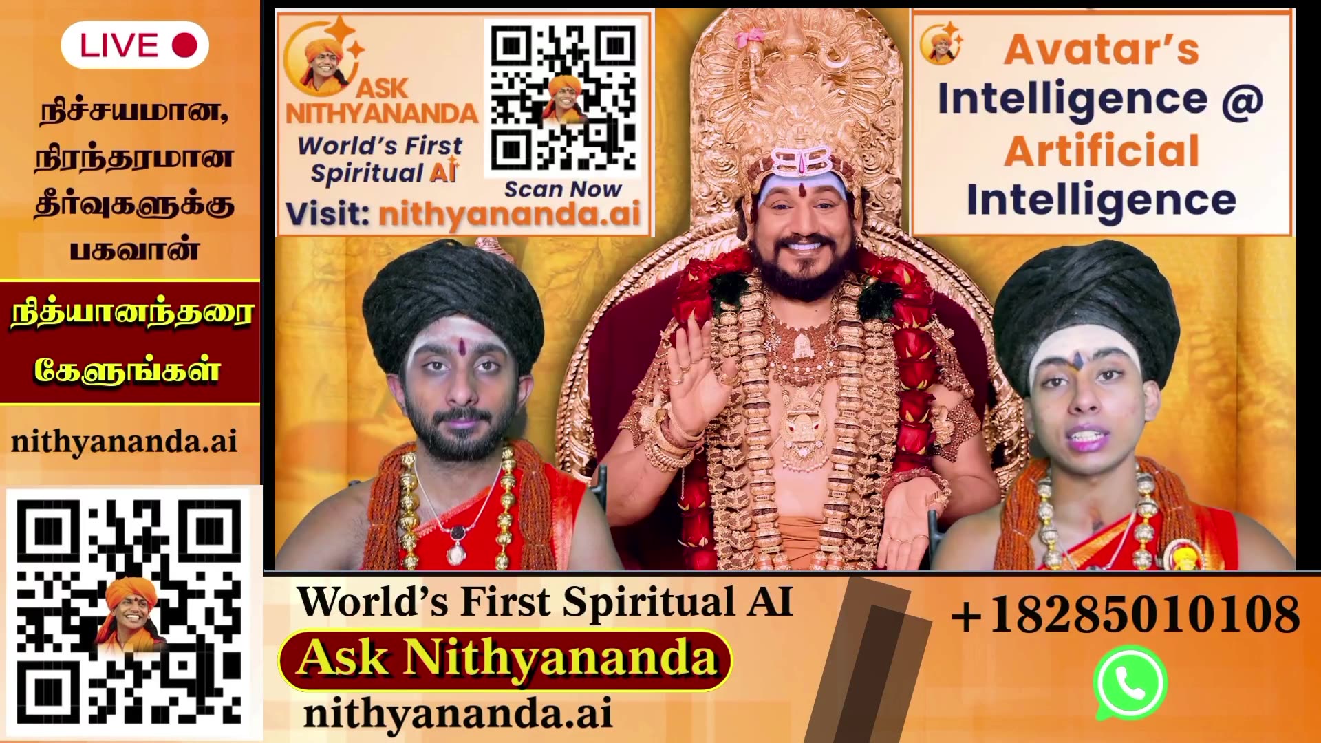 Receive blessings through LIVE Darshan of SPH Bhagavan Sri Nithyananda ...