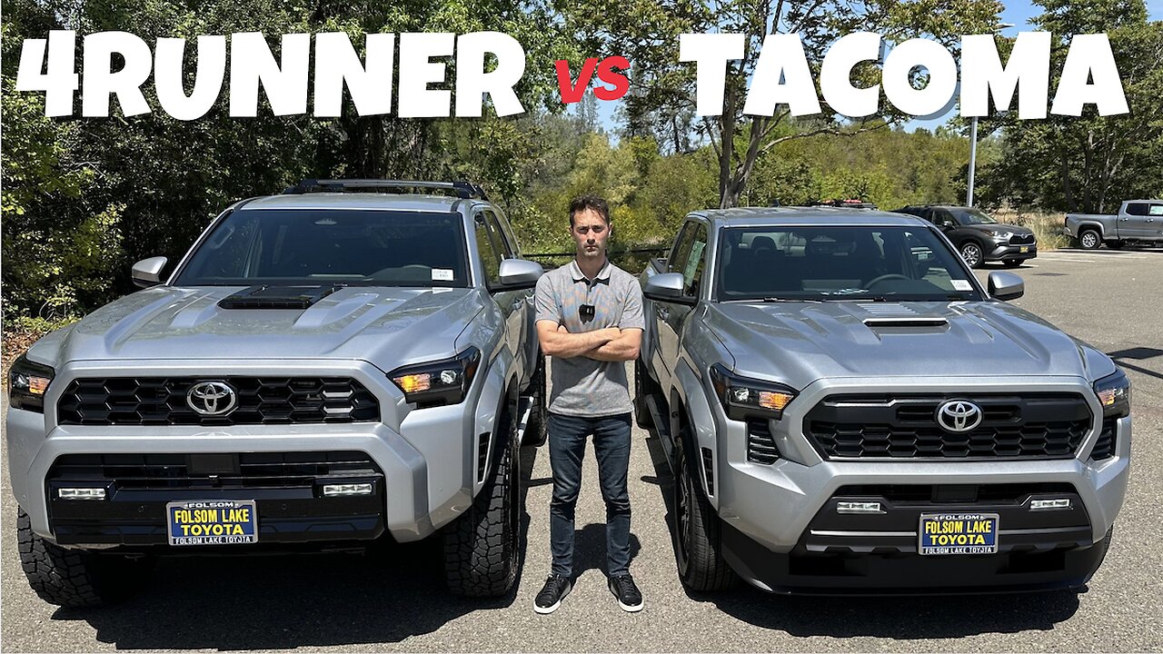 2025 4Runner vs 2025 Tacoma in TRD Sport. How similar are they?