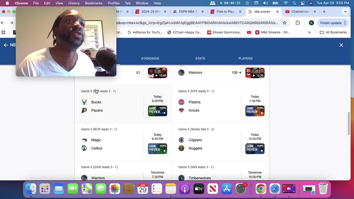 NBA playoffs game 5 picks Mil vs Ind Orl vs Bos Det vs NYK Lac vs Den rant