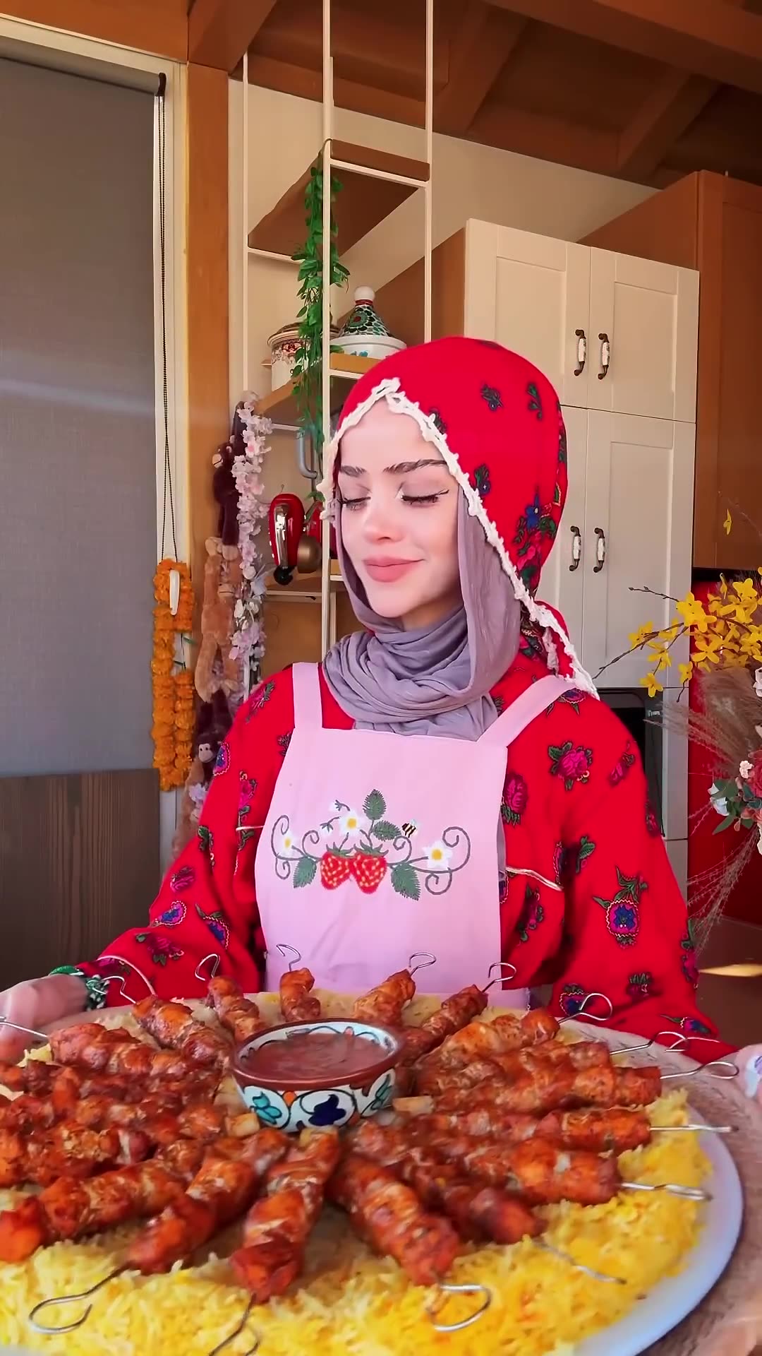 Oven baked shish taouk &rice 🐓#abirzkitchen #taouk