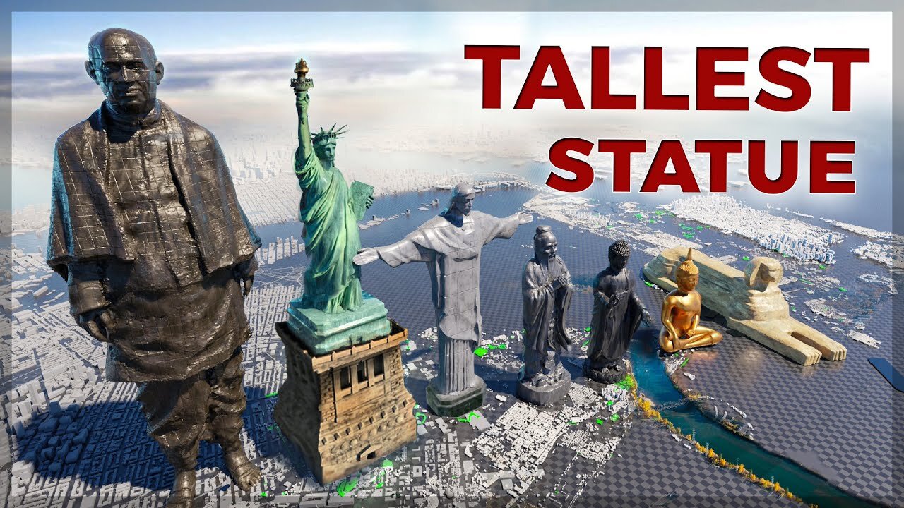 World Tallest Statue Size Comparison 3D