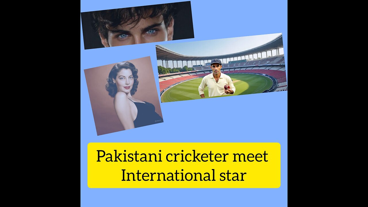 Pakistani cricketer meet international star