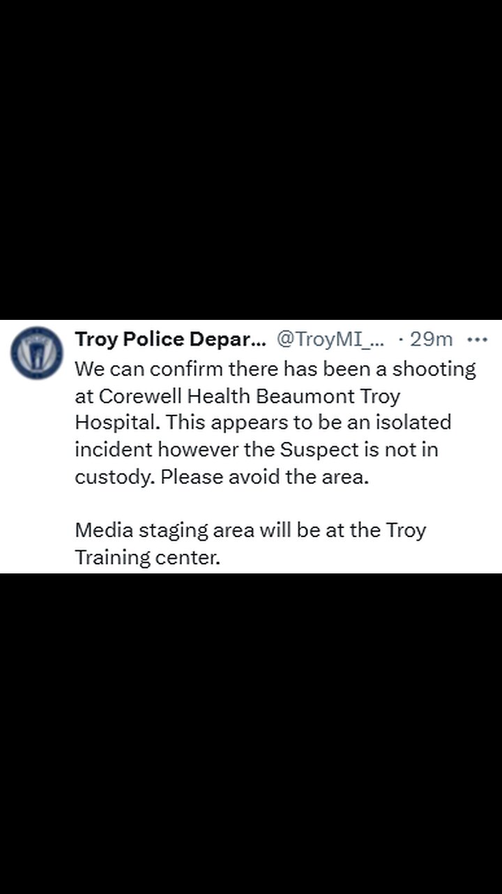 UPDATE: Police confirm shooting at Corewell Health Beaumont Troy Hospital