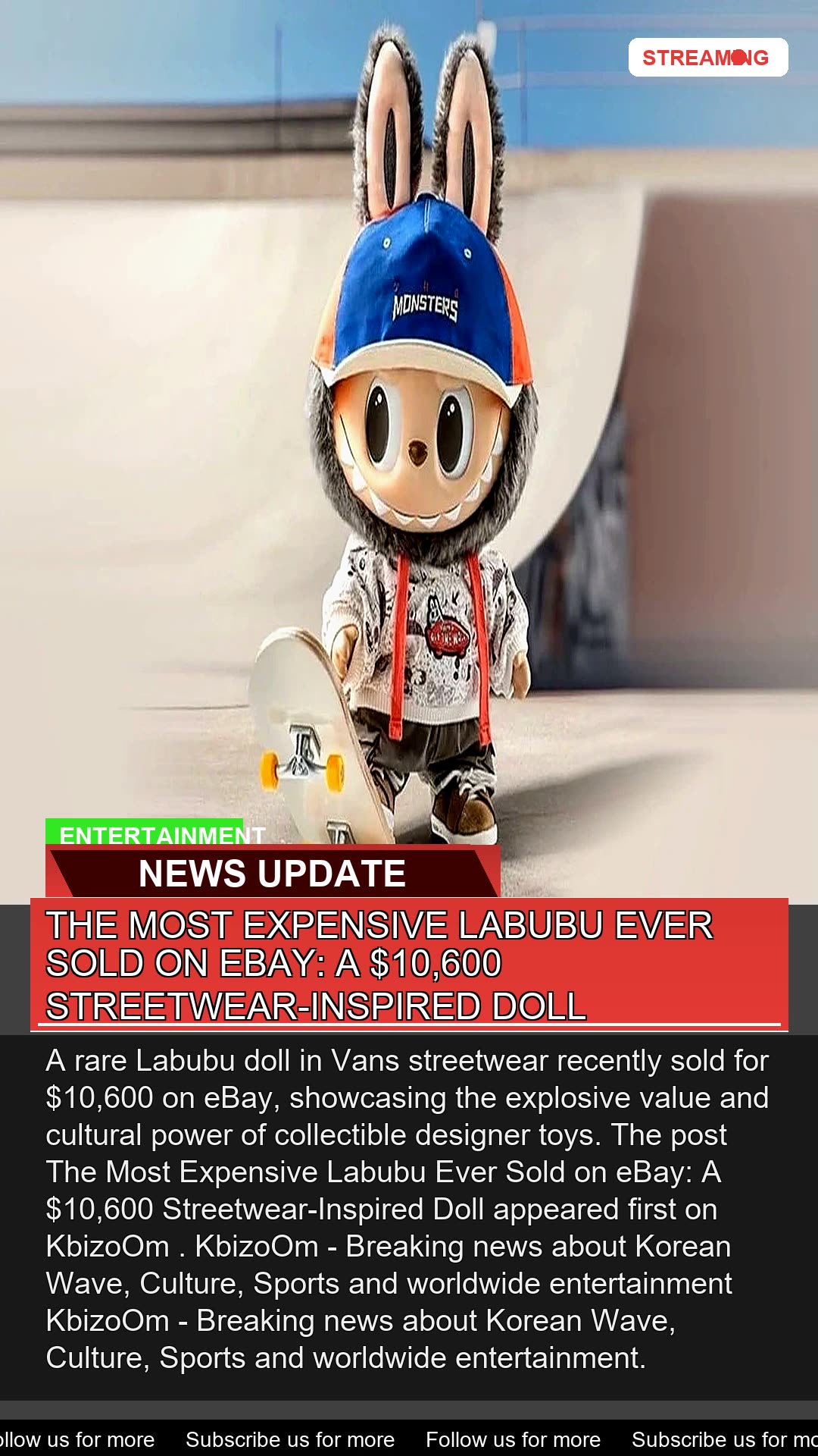 The Most Expensive Labubu Ever Sold on Ebay a