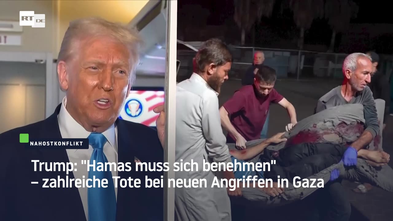 Trump: "Hamas muss sich benehmen" – zahlreiche Tote bei neuen Angriffen ...