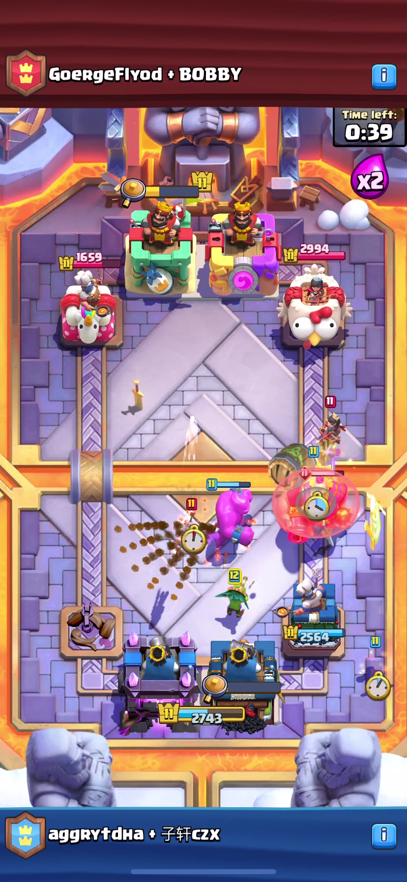 Clash Royale: 13/5 gameplay (arrow team build)