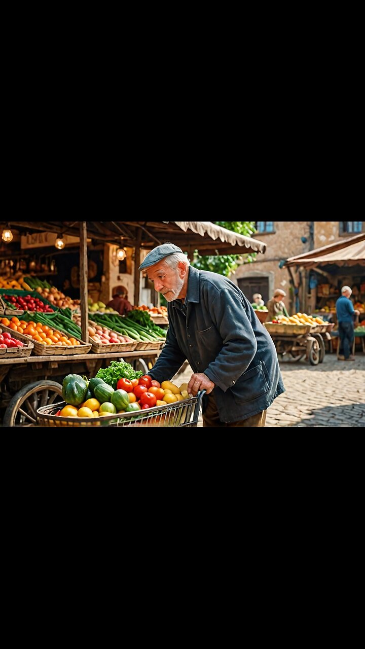OLD Man's AMAZING Fresh Market Haul! #oldman #fruit #vegetables #nature