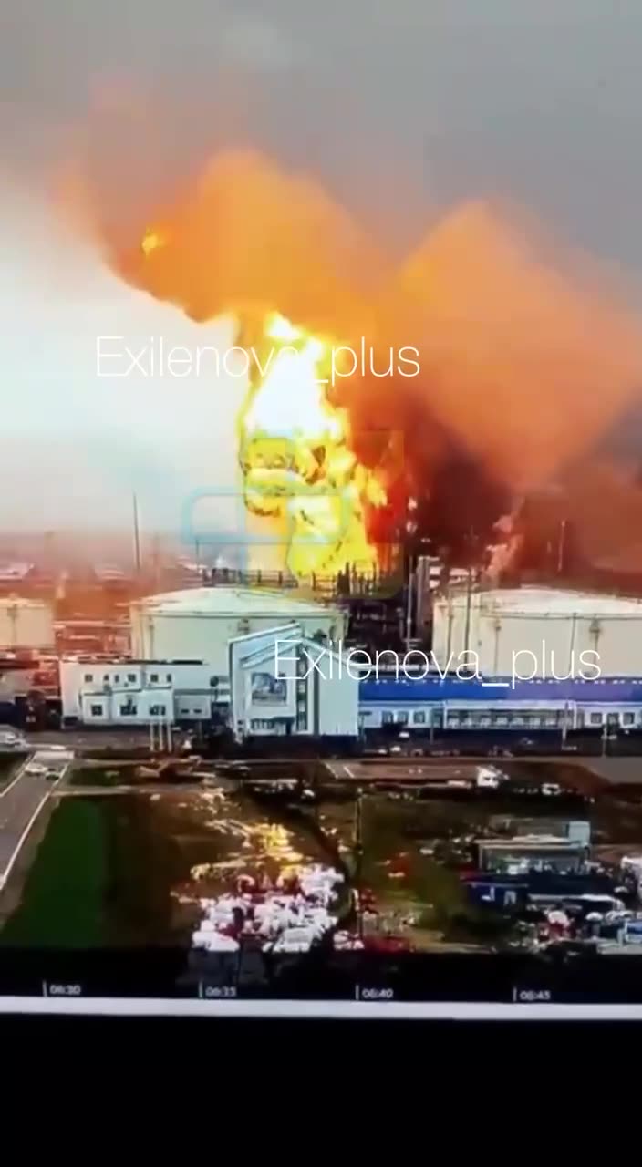 Insane Fireball Tears Through Main Oil Terminal After Drone Strikes on ...