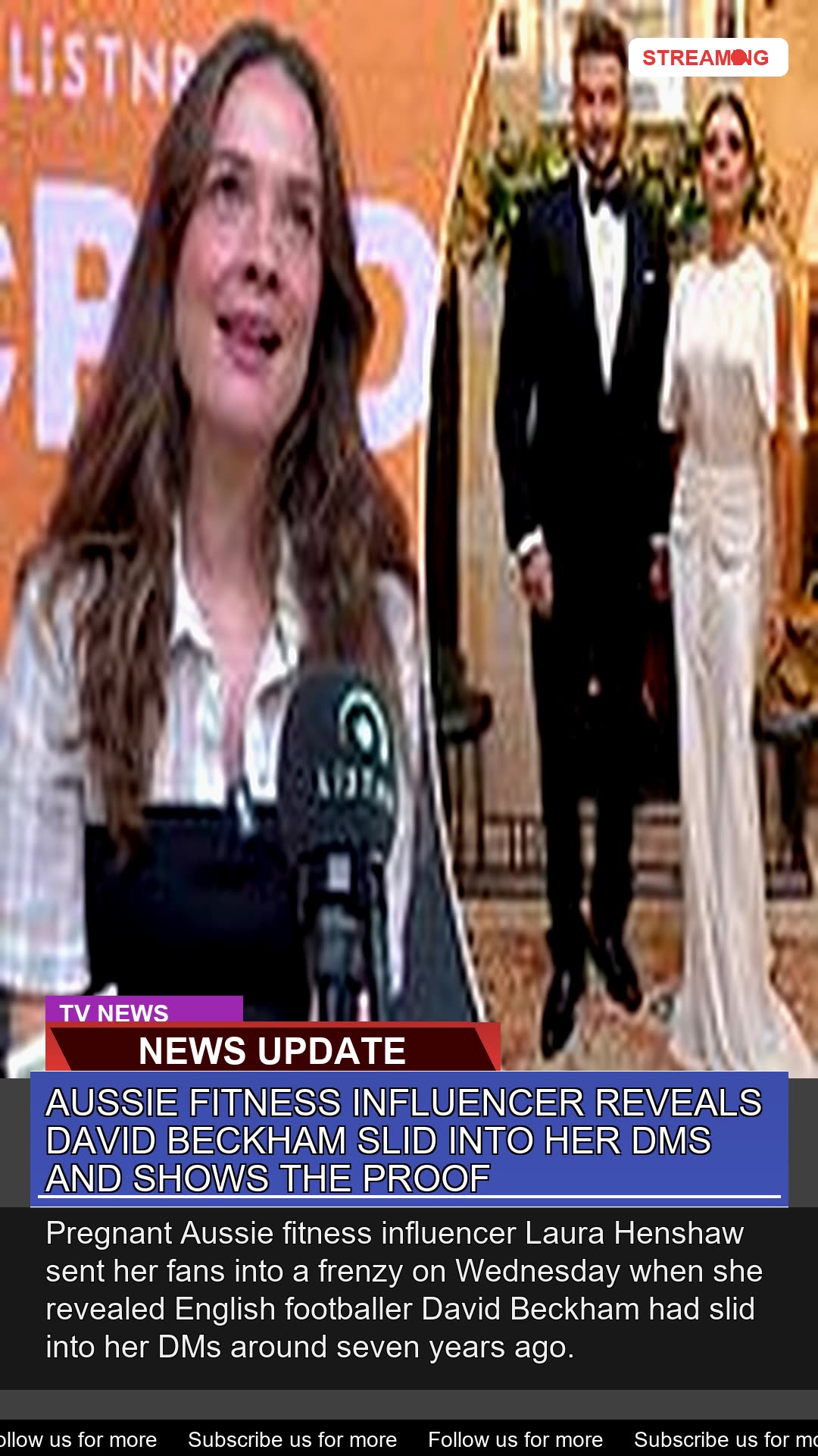 Aussie Fitness Influencer Reveals David Beckham Sl