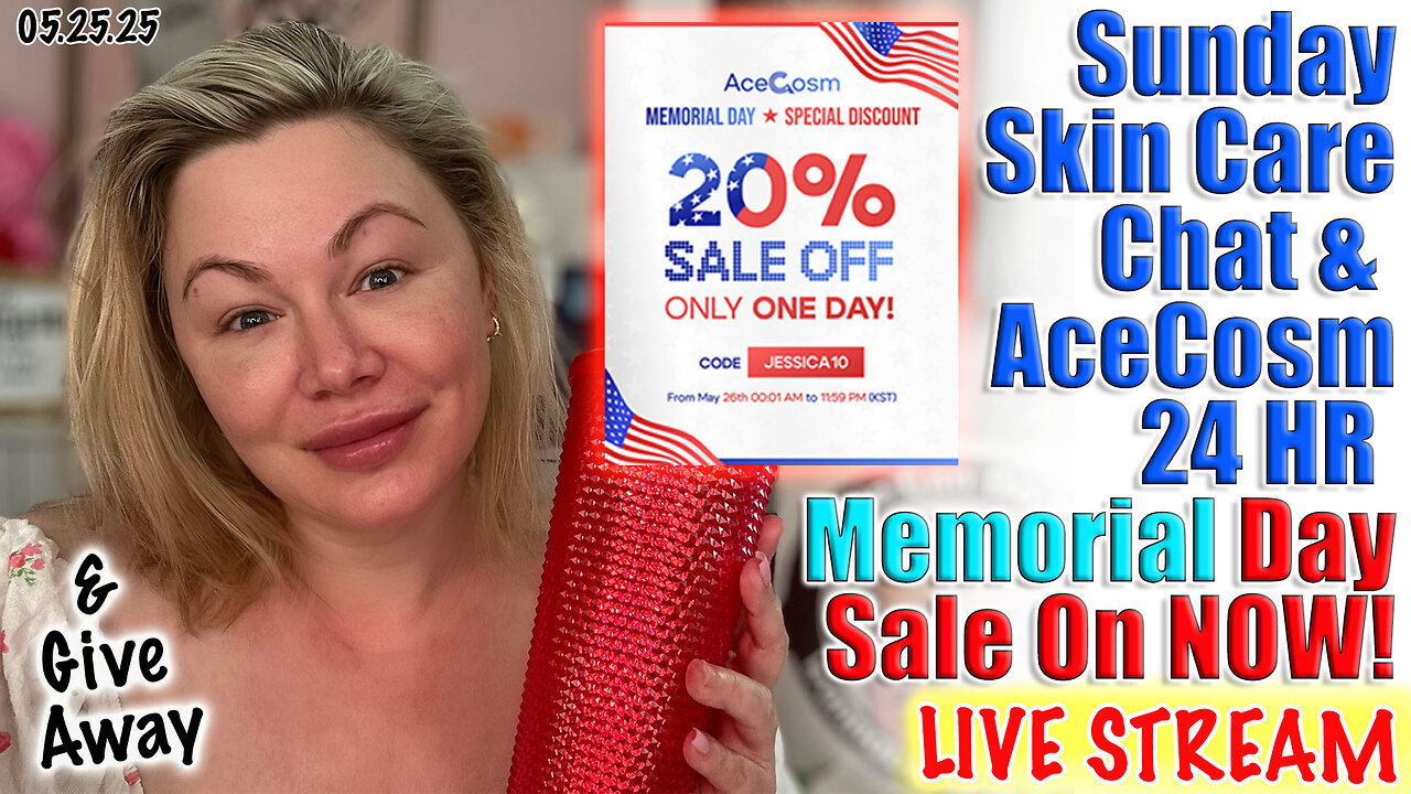 Live Sunday Skin Care Chat, AceCosm Sale Started and Give Away! Code ...